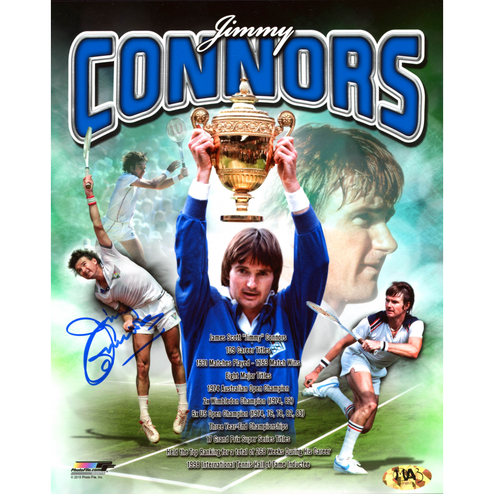 Jimmy Connors Signed 8x10 Photo (MAB Hologram) | Pristine Auction