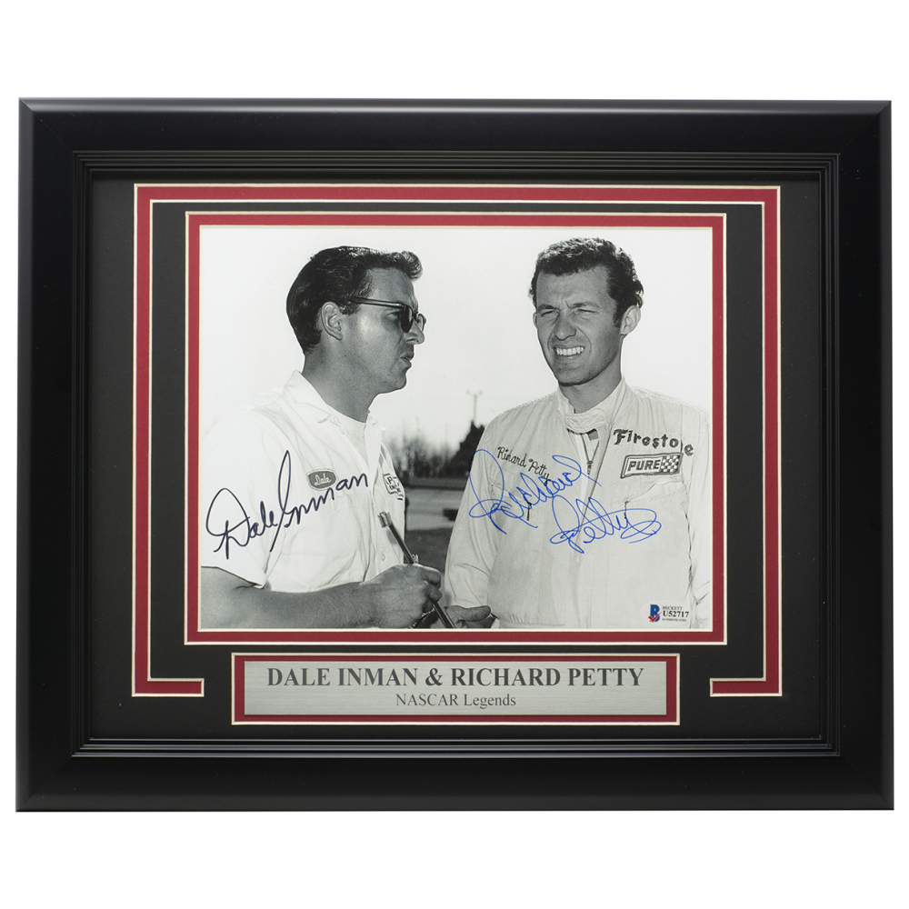 Richard Petty & Dale Inman Signed 11x14 Custom Framed Photo Display ...