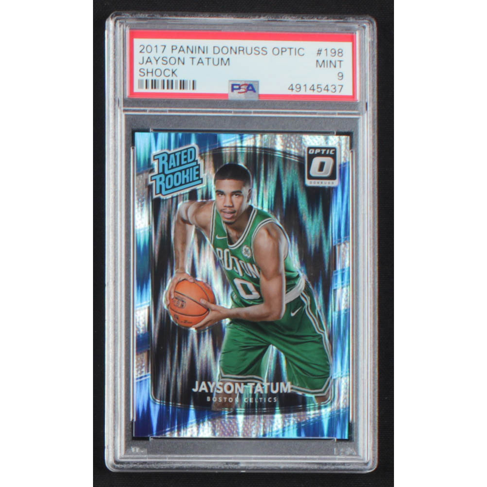 Jayson Tatum 2017-18 Donruss Optic Mega Box Rated Rookie Shock Flash ...