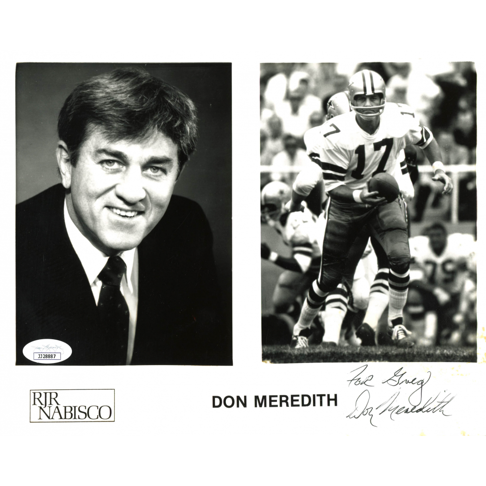 Don Meredith Signed Cowboys 8x10 Photo (JSA Hologram) | Pristine Auction