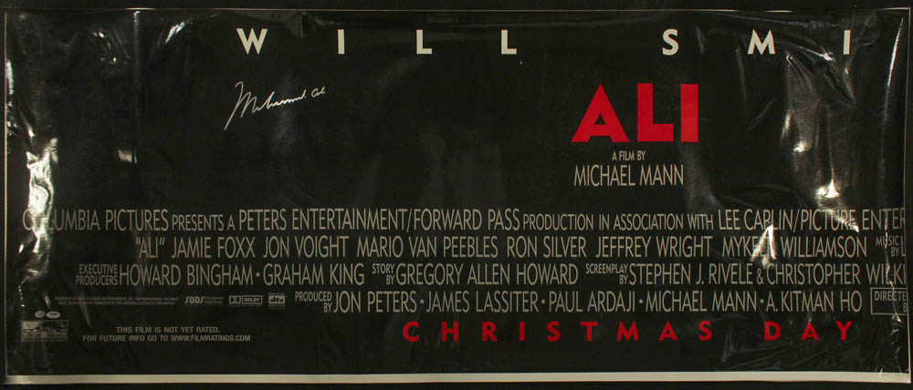 Muhammad Ali Signed Set of (2) "Ali" 30x72 Movie Posters (PSA LOA ...