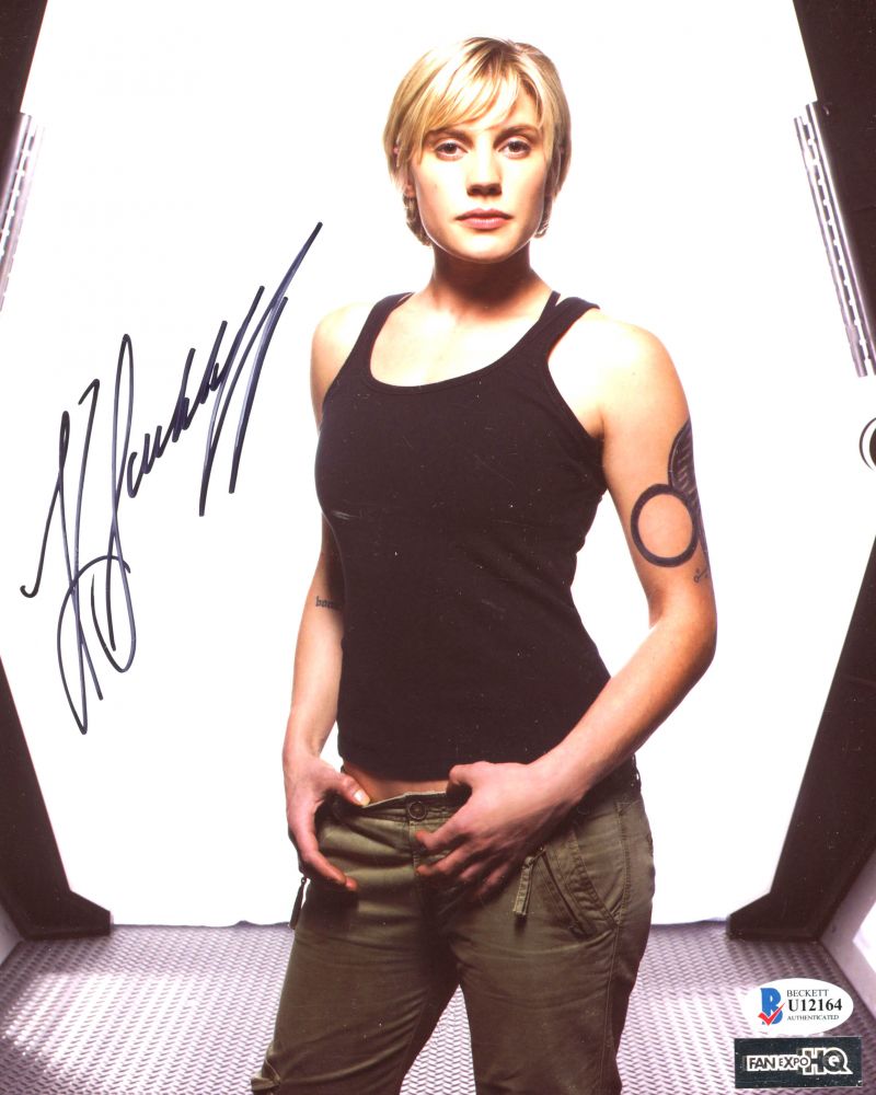 Katee Sackhoff Signed "Battlestar Galactica" 8x10 Photo (Beckett COA ...