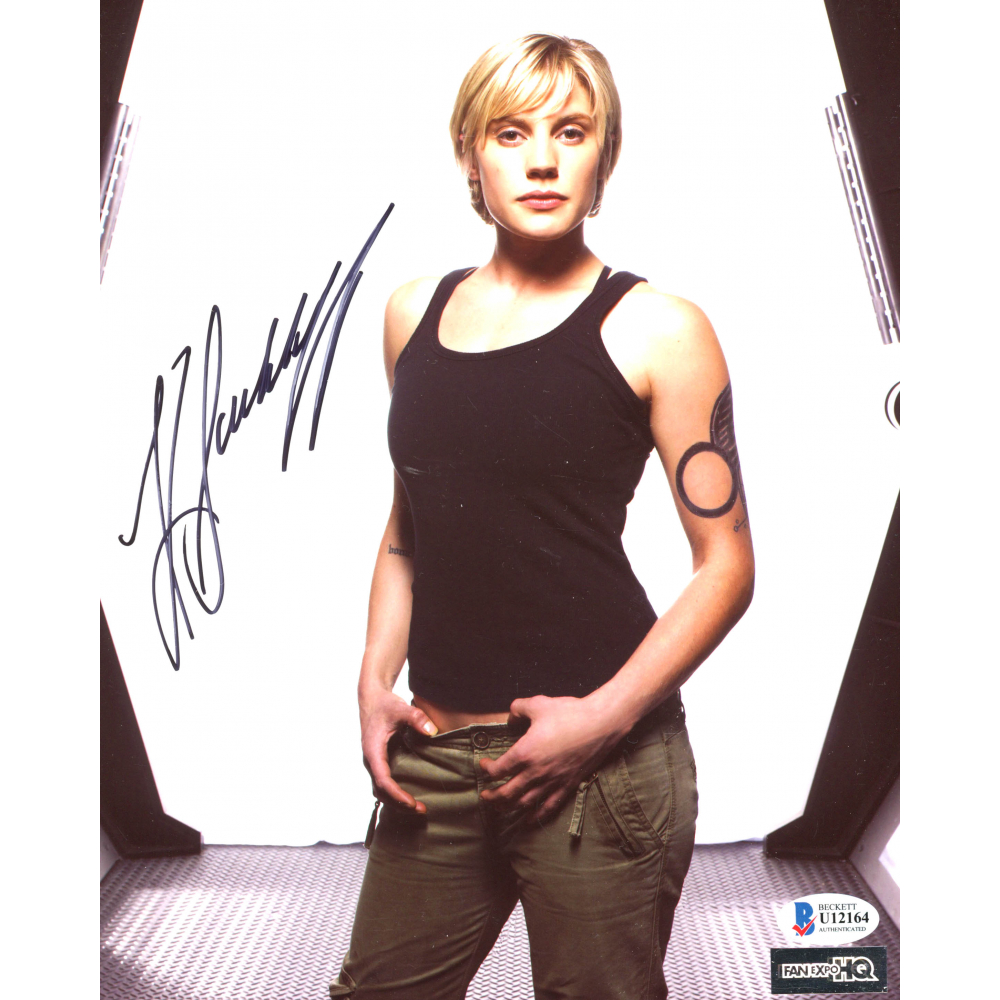 Katee Sackhoff Signed "Battlestar Galactica" 8x10 Photo (Beckett COA ...