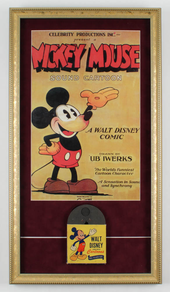 Walt Disney's "Mickey Mouse" 17x27 Custom Framed 8mm Film Reel Display ...