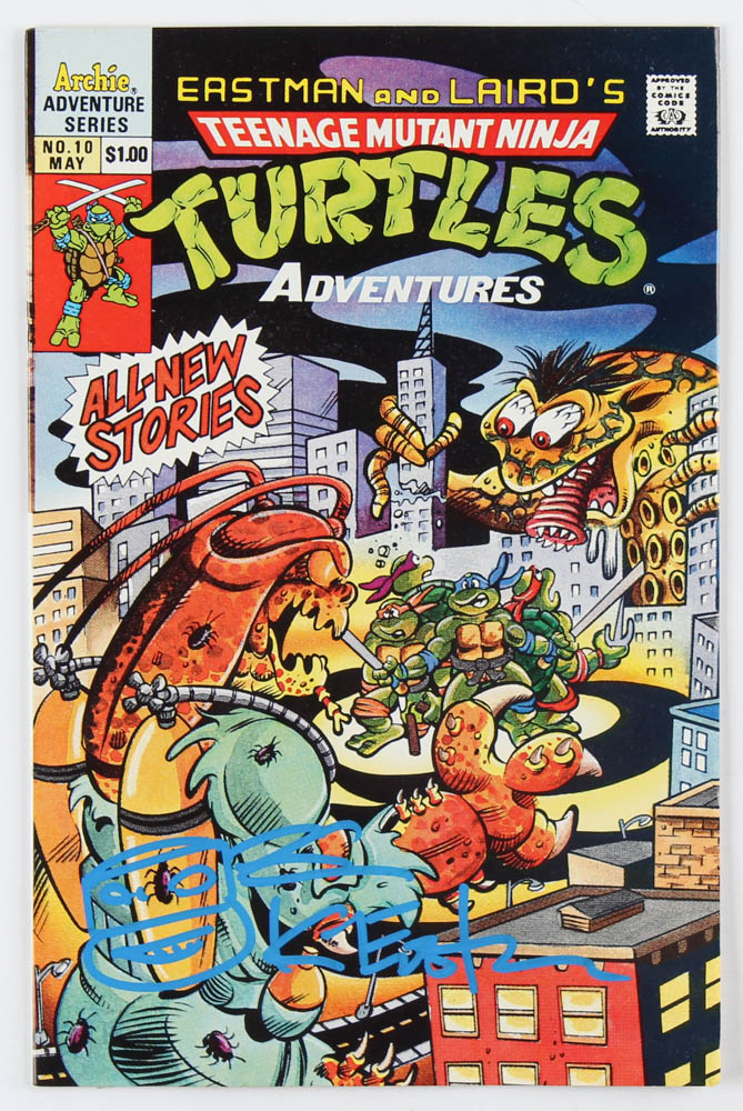Kevin Eastman Signed Teenage Mutant Ninja Turtles Original Comic Book ...