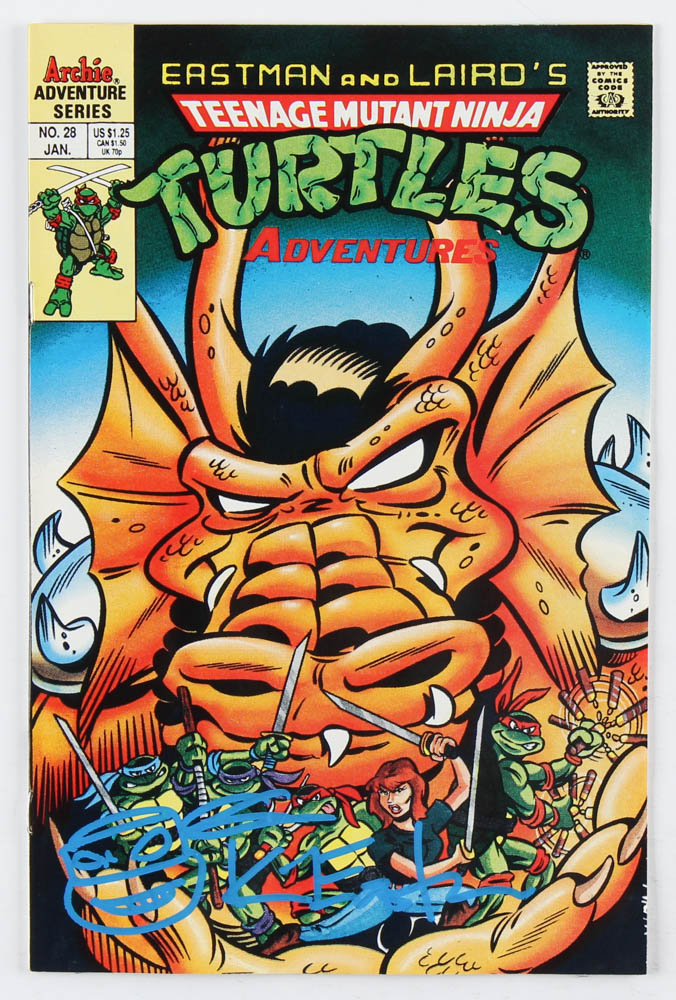 Kevin Eastman Signed Teenage Mutant Ninja Turtles Original Comic Book ...