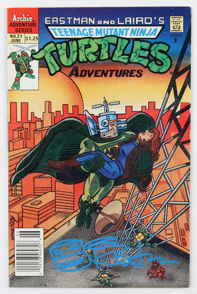Kevin Eastman Signed Teenage Mutant Ninja Turtles Original Comic Book ...