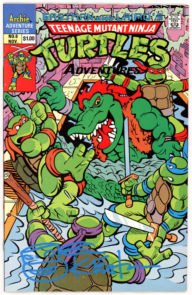 Kevin Eastman Signed Teenage Mutant Ninja Turtles Original Comic Book ...