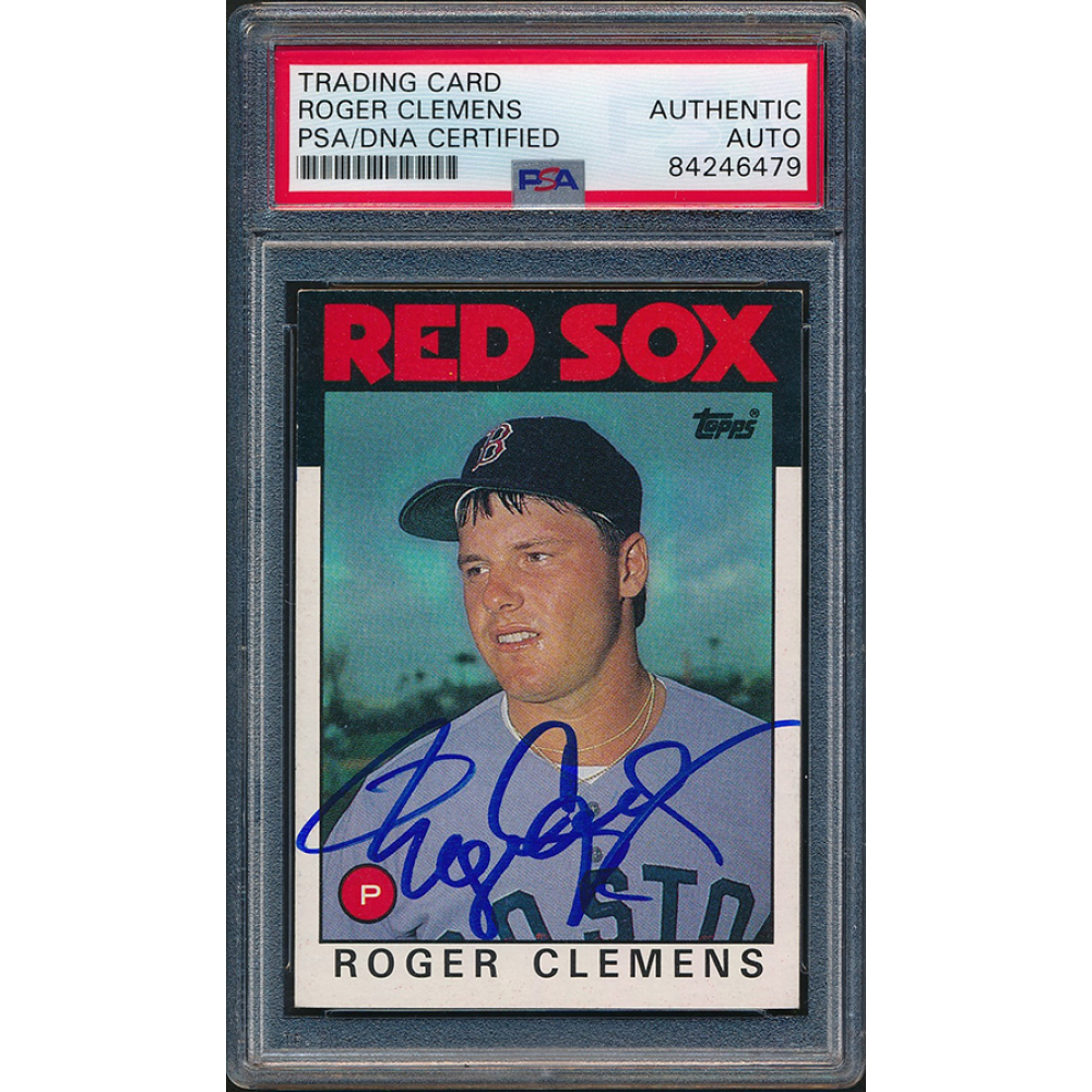 Roger Clemens Signed 1986 Topps #661 (PSA Encapsulated) | Pristine Auction