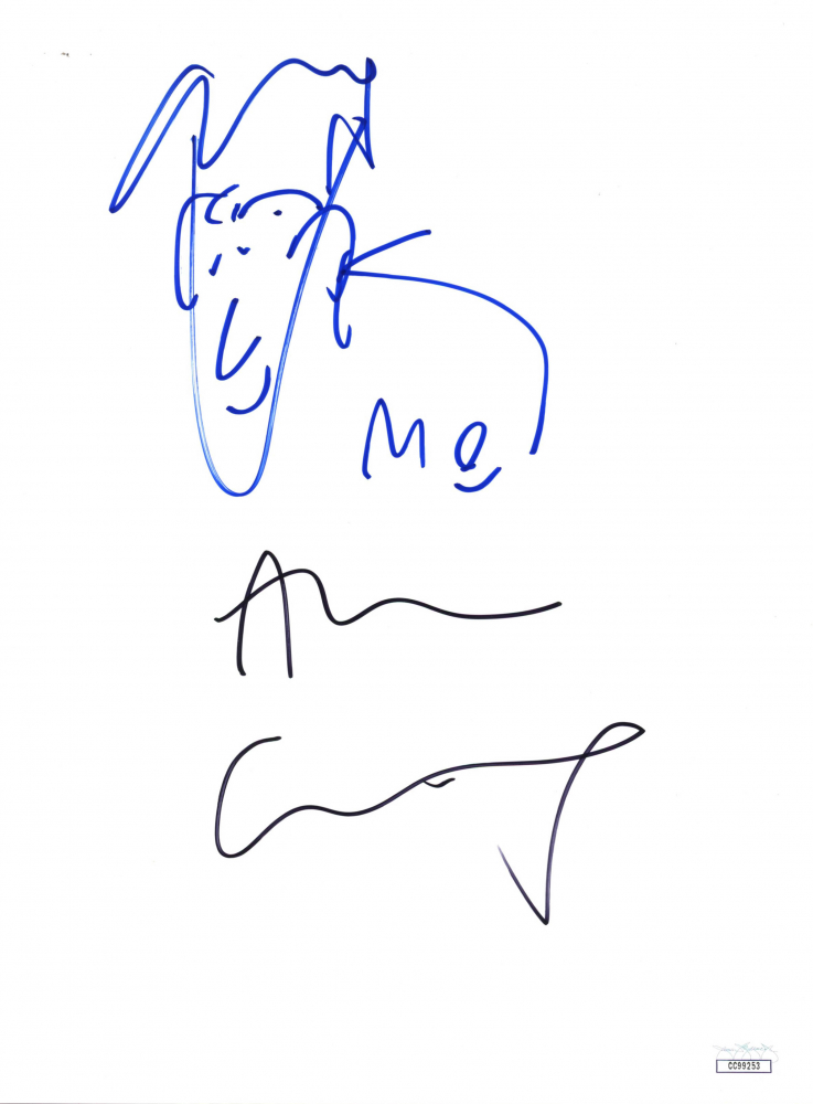 Alan Cumming Signed 8.5x11 Photo with Hand-Drawn Sketch (JSA COA ...