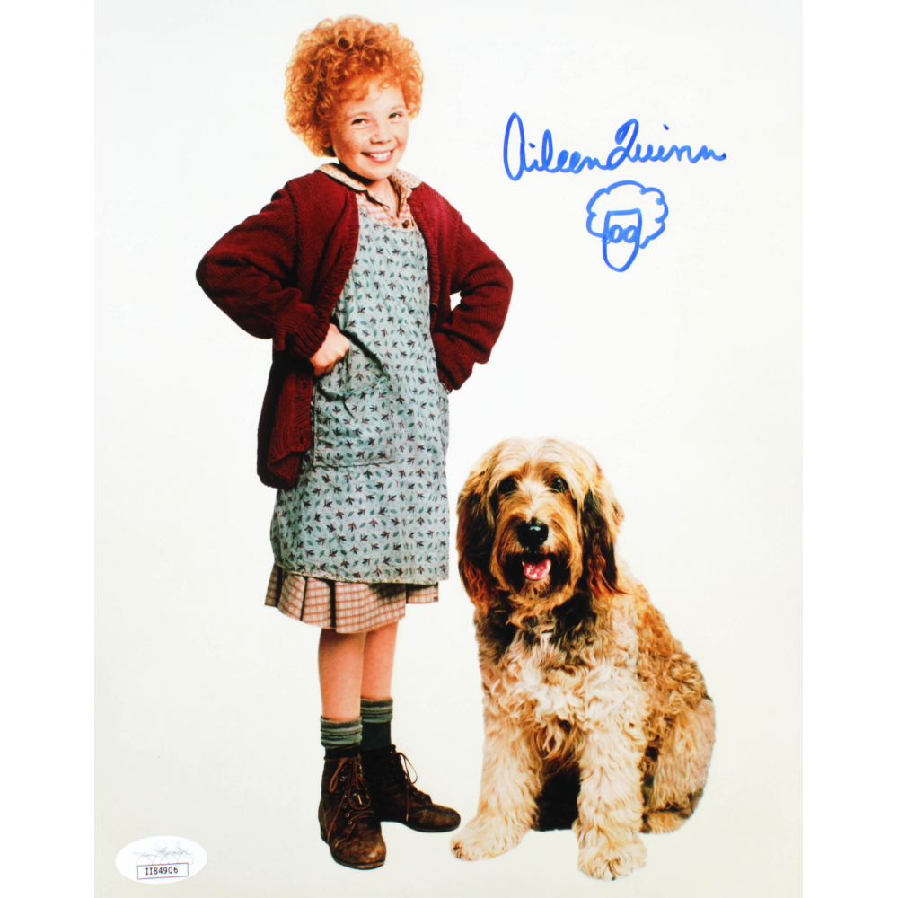 Aileen Quinn Signed "Annie" 8x10 Photo With Hand-Drawn Character Sketch ...
