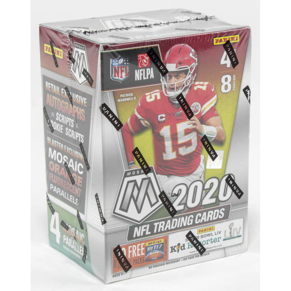 2020 Panini Mosaic Football Blaster Box with (8) Packs | Pristine Auction