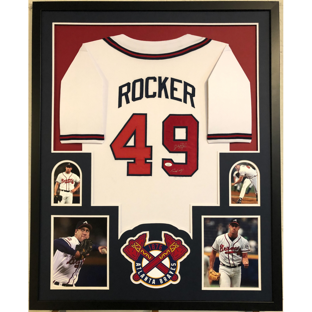 John Rocker Signed 34x42 Custom Framed Jersey Inscribed "F*** NY" (JSA ...