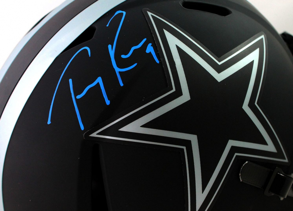 Tony Romo Signed Cowboys Full-Size Eclipse Alternate Speed Helmet ...