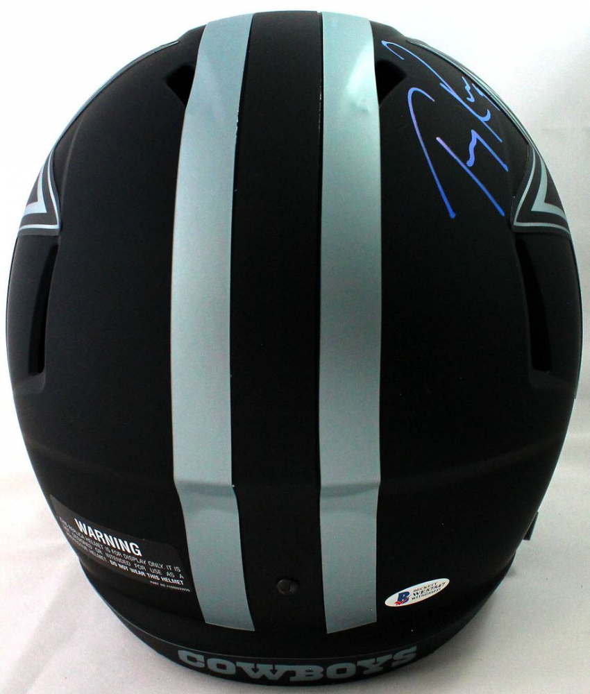 Tony Romo Signed Cowboys Full-Size Eclipse Alternate Speed Helmet ...