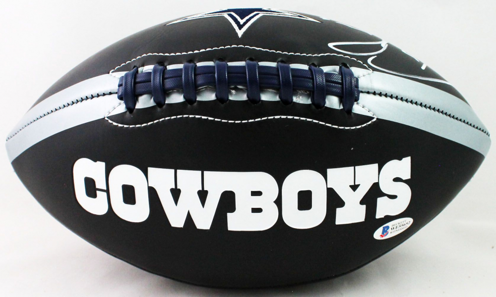 Tony Romo Signed Cowboys Logo Football (Beckett COA) | Pristine Auction