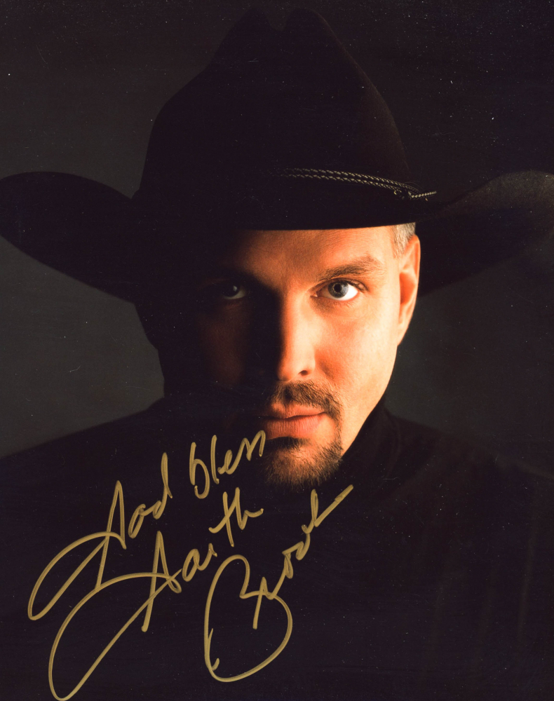 Garth Brooks Signed 8x10 Photo Inscribed "God Bless" (JSA COA ...