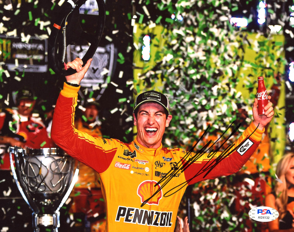 Joey Logano Signed NASCAR 8x10 Photo (PSA COA) | Pristine Auction