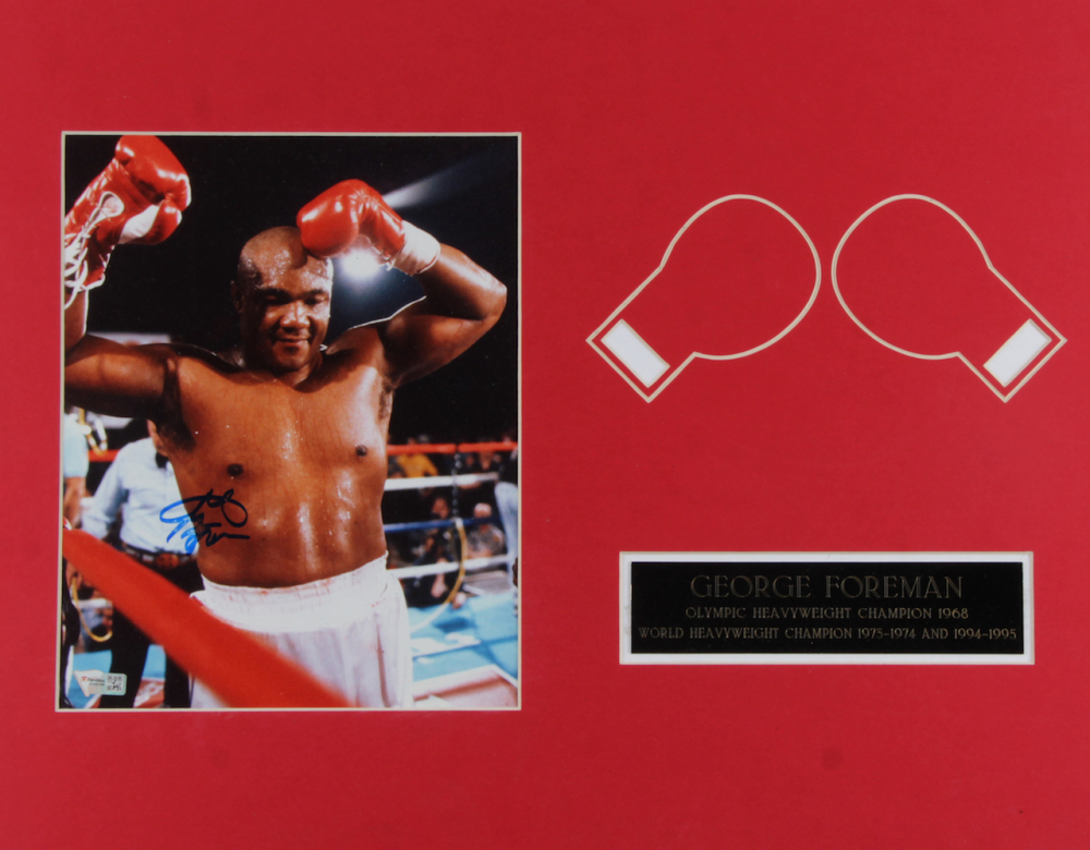 George Foreman Signed 16x20 Custom Matte Photo Display (Fanatics ...