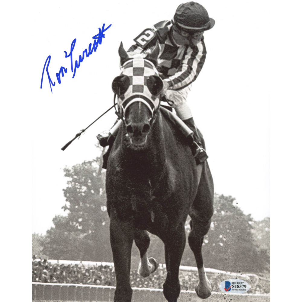 Ron Turcotte Signed Secretariat 8x10 Photo (Beckett COA) | Pristine Auction
