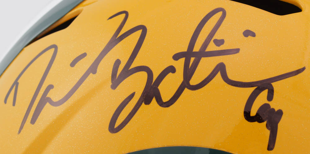 David Bakhtiari Signed Packers Full-Size Speed Helmet Inscribed "Beer ...
