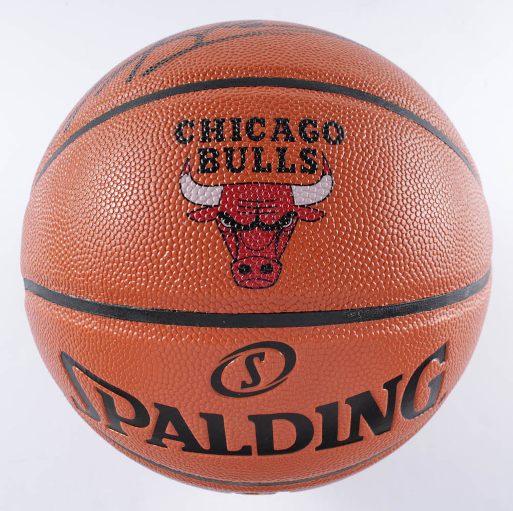Dennis Rodman Signed Bulls Logo NBA Basketball (JSA COA & Fiterman ...