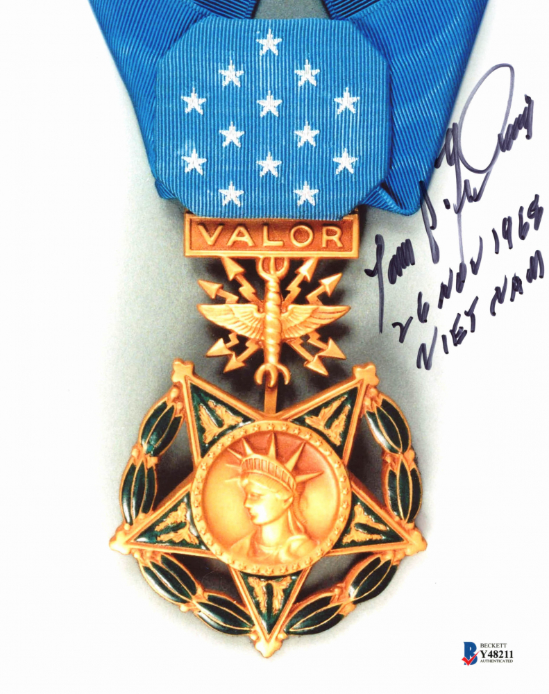 James P. Fleming Signed 8x10 Photo Inscribed "26 Nov 1968 Vietnam ...