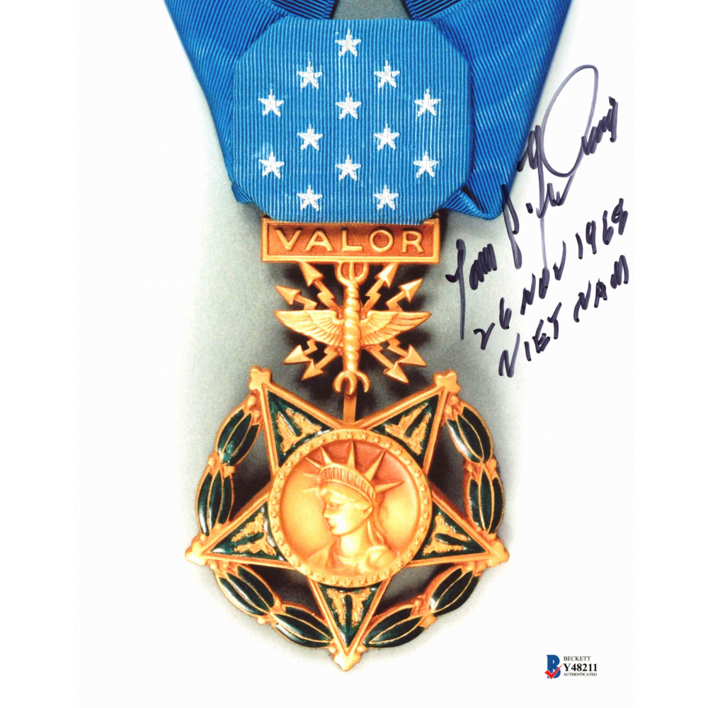 James P. Fleming Signed 8x10 Photo Inscribed "26 Nov 1968 Vietnam ...