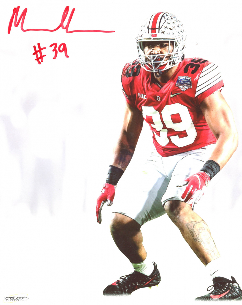 Malik Harrison Signed Ohio State Buckeys 8x10 Photo (TSE Hologram ...