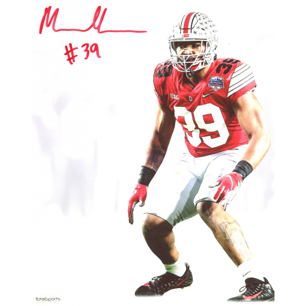 Malik Harrison Signed Ohio State Buckeys 8x10 Photo (TSE Hologram ...
