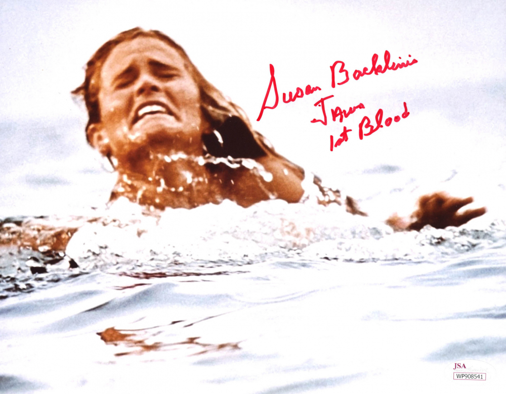 Susan Backlinie Signed "Jaws" 8x10 Photo Inscribed "Jaws" & "1st Blood ...