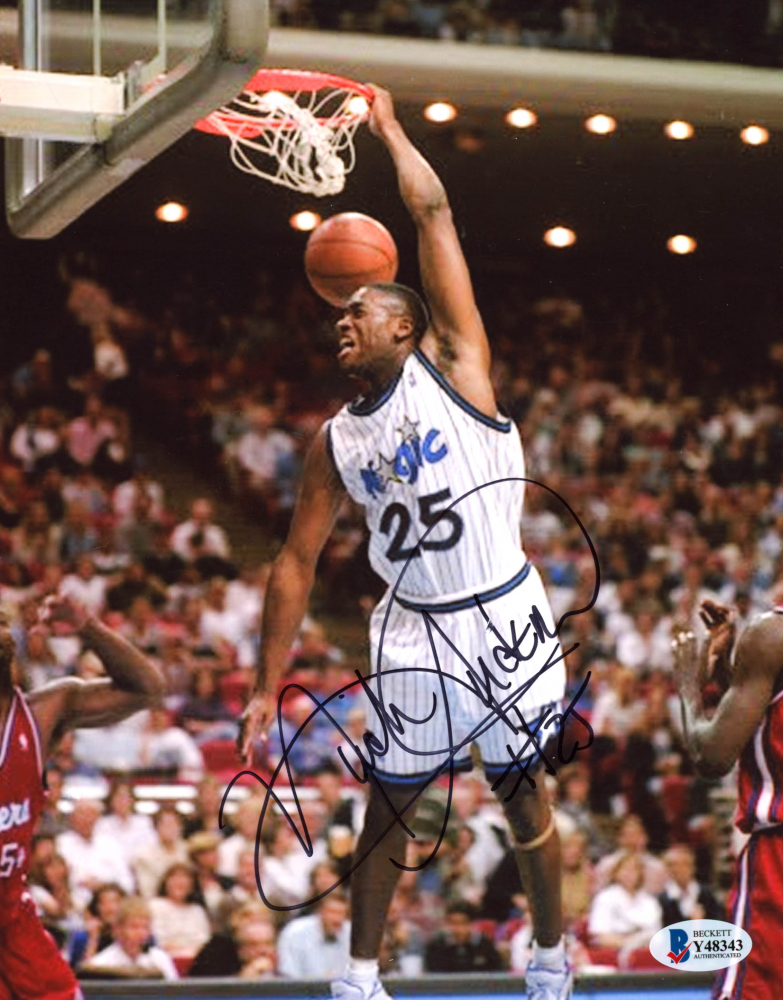 Nick Anderson Signed Magic 8x10 Photo (Beckett COA) | Pristine Auction