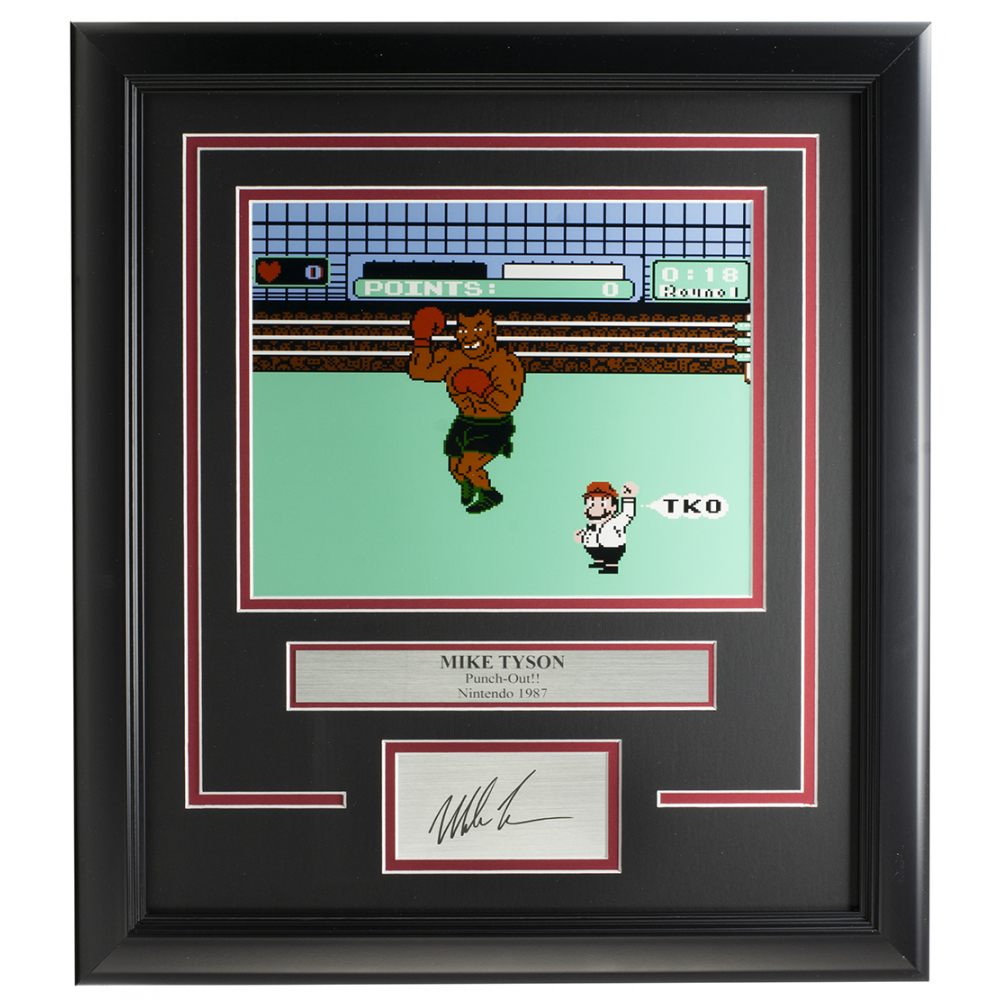 Mike Tyson Punch Out 14x18 Custom Framed Photo Display Pristine Mike Tyson Punch Out 14x18 Custom Framed Photo Display Pristine