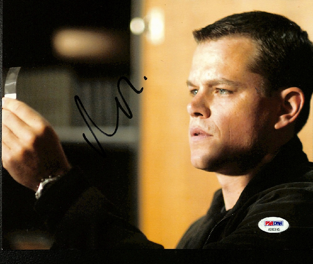 Matt Damon Signed "The Bourne Identity" 8x10 Photo (PSA COA) | Pristine ...