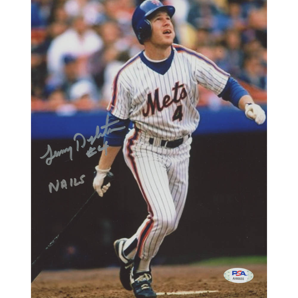 Lenny Dykstra Signed Mets 8x10 Photo Inscribed "Nails" (PSA COA ...