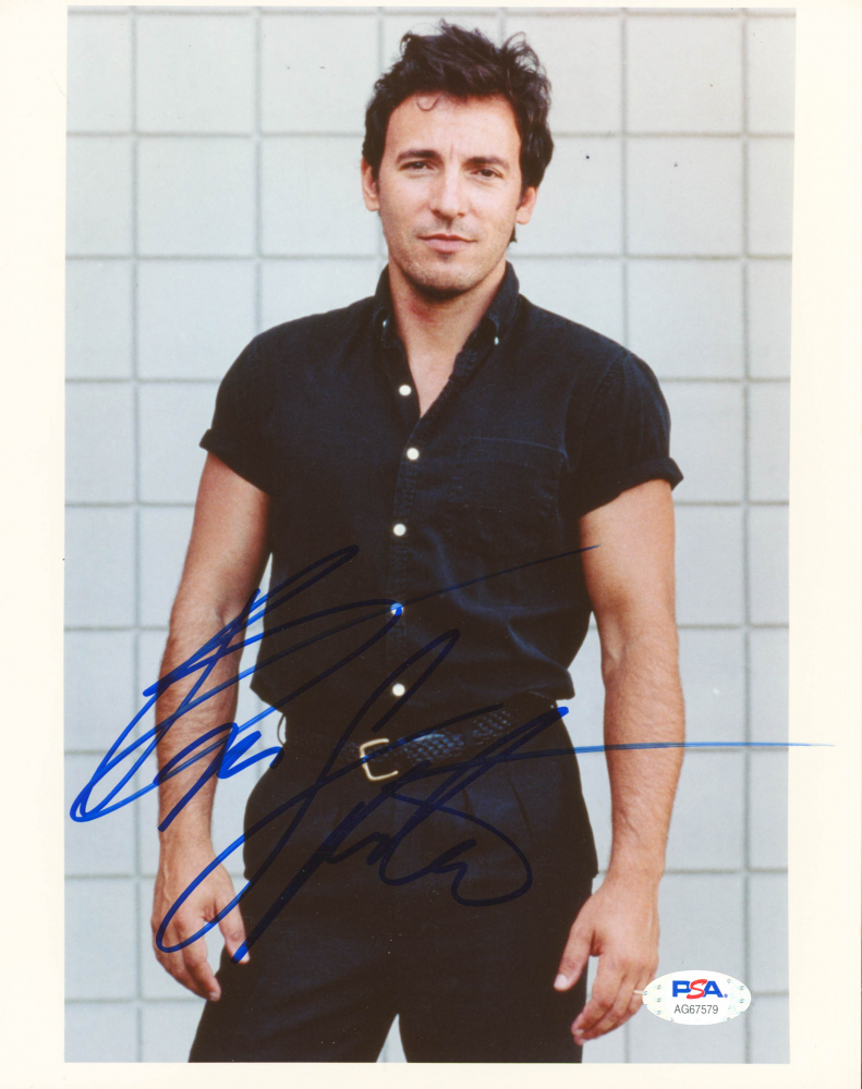 Bruce Springsteen Signed 8x10 Photo (PSA) | Pristine Auction