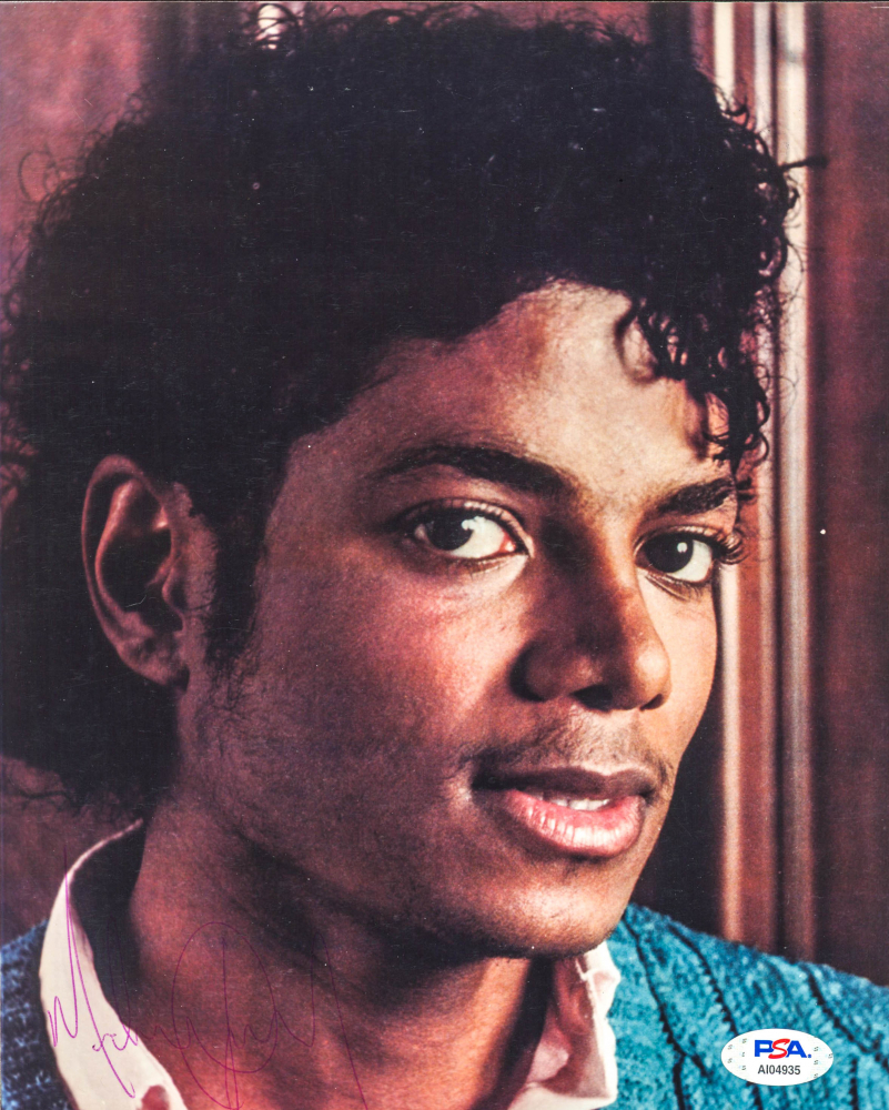 Michael Jackson Signed 8x10 Photo (PSA LOA) | Pristine Auction