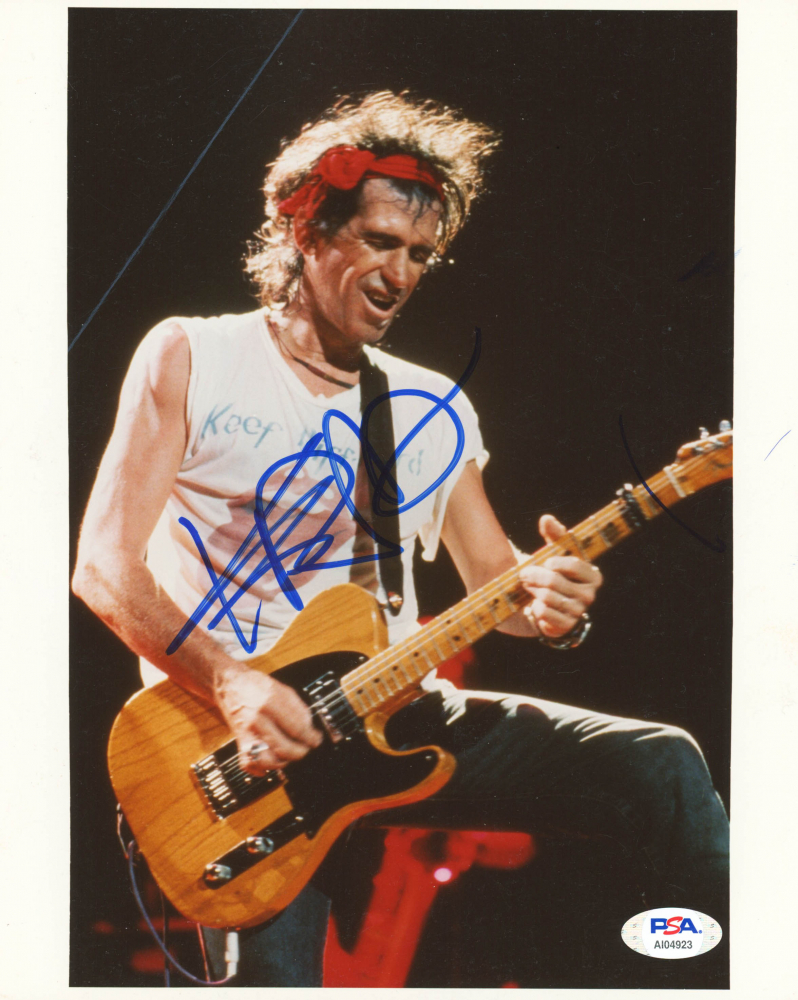 Keith Richards Signed 8x10 Photo (PSA) | Pristine Auction