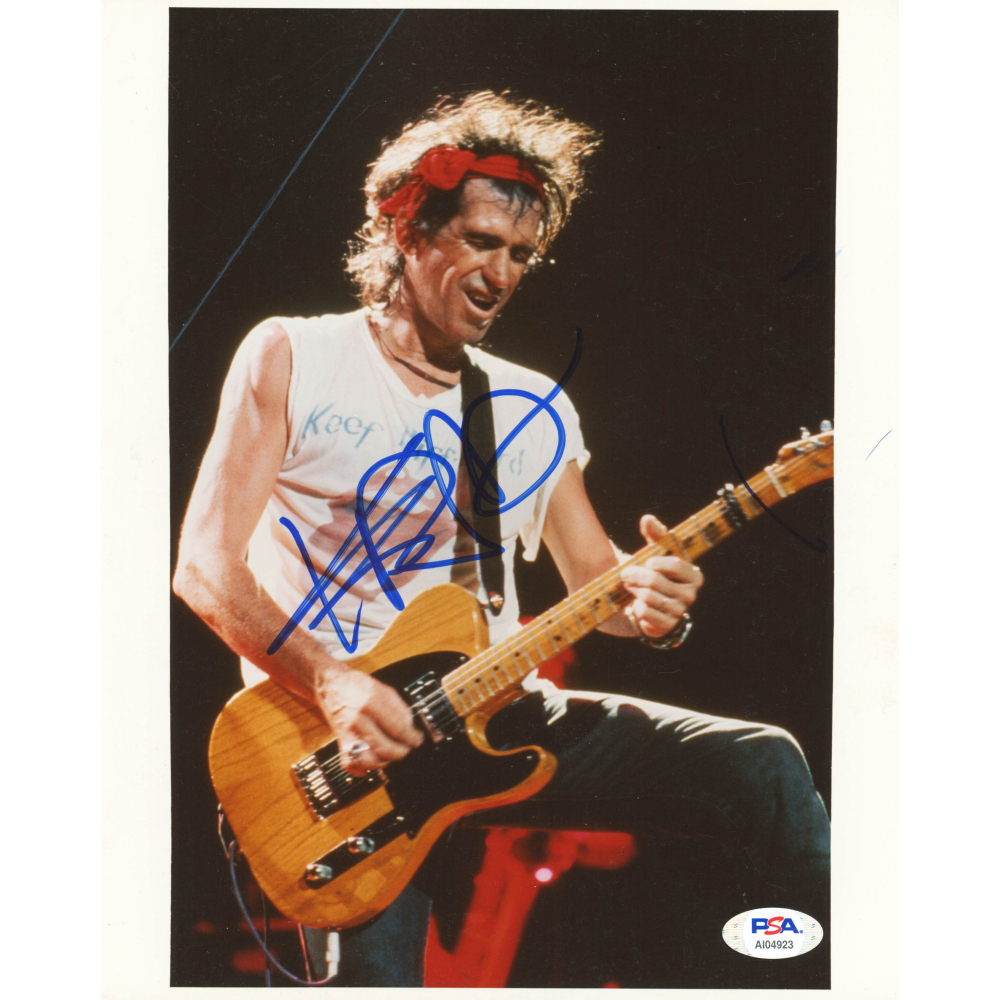 Keith Richards Signed 8x10 Photo (PSA) | Pristine Auction