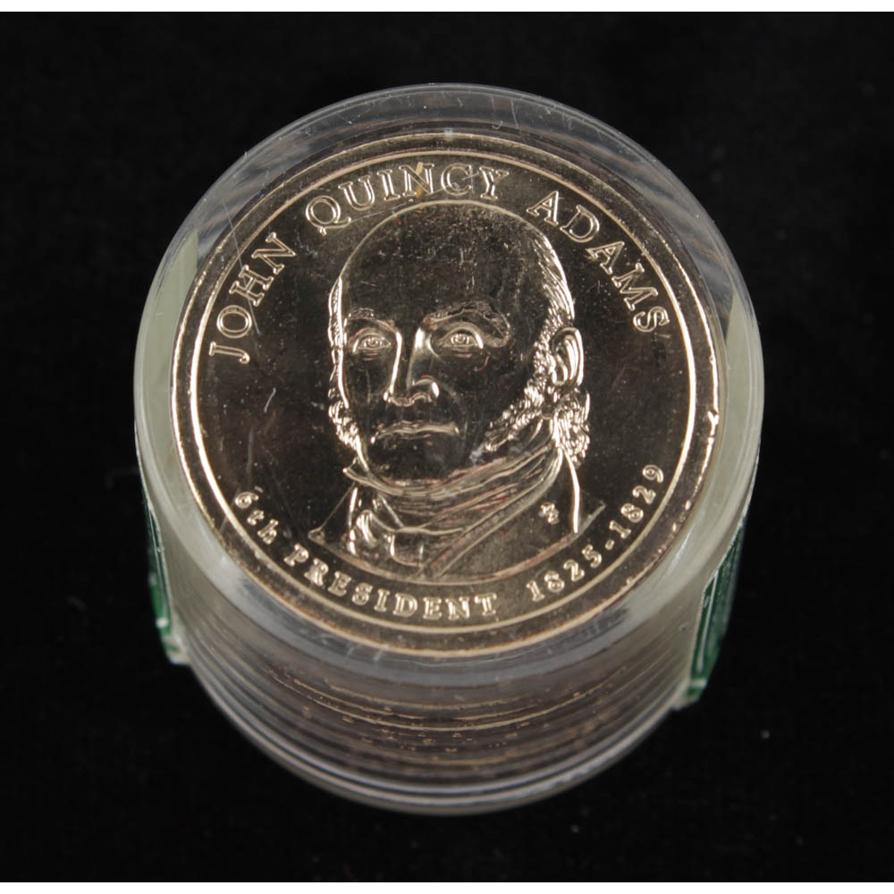 Ballistic Roll of (12) 2008-P John Quincy Adams Presidential $1 Dollar ...