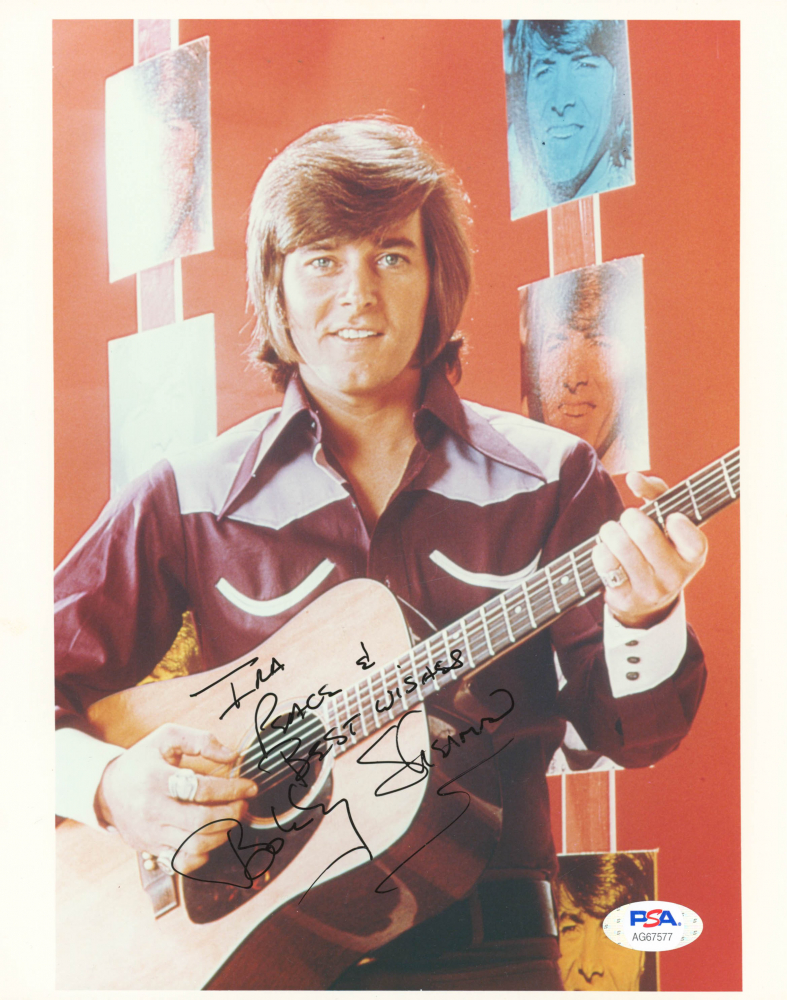Bobby Sherman Signed 8x10 Photo Inscribed "Peace & Best Wishes" (PSA ...