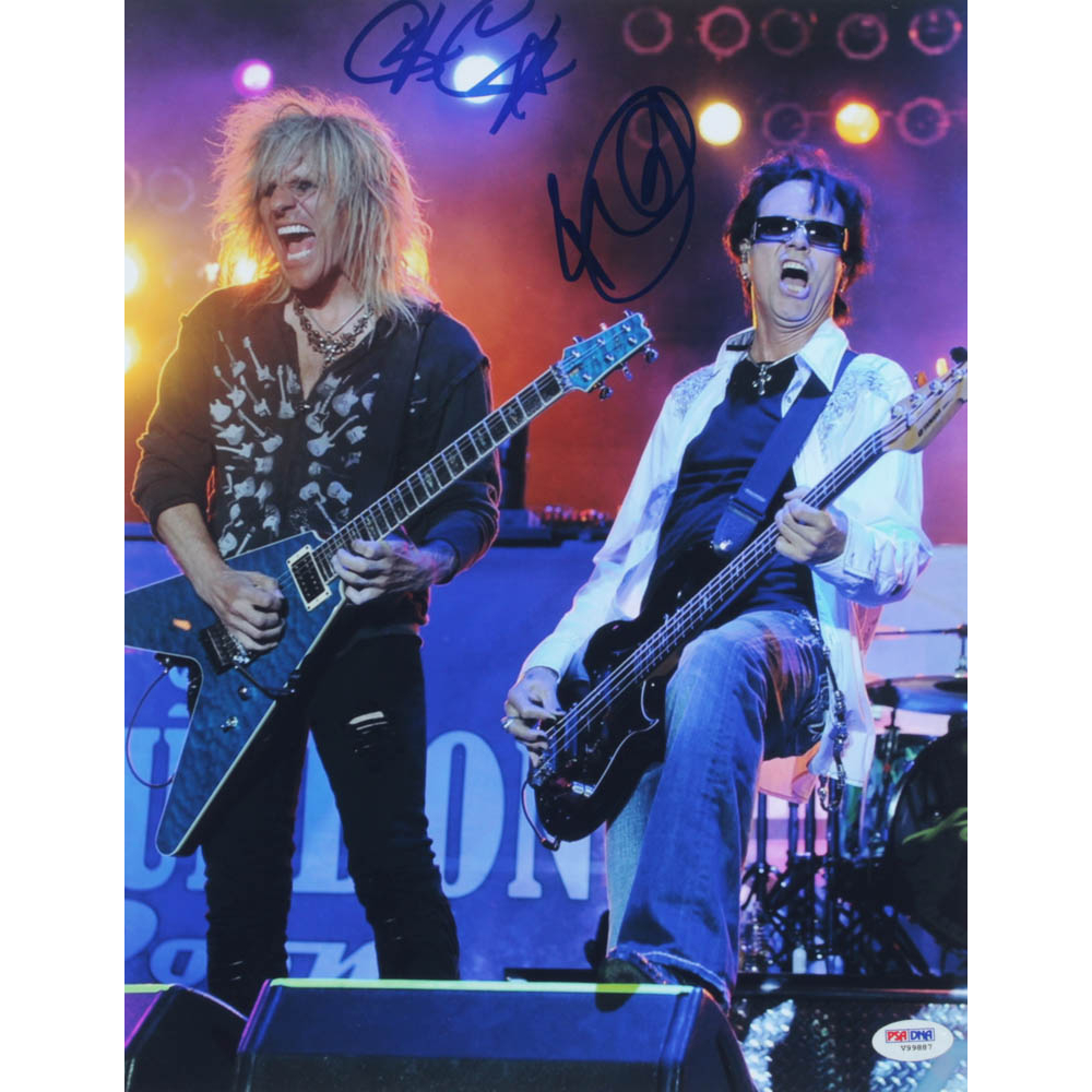 C.C. Deville & Bobby Dall Signed Poison 11x14 Photo (PSA) | Pristine ...