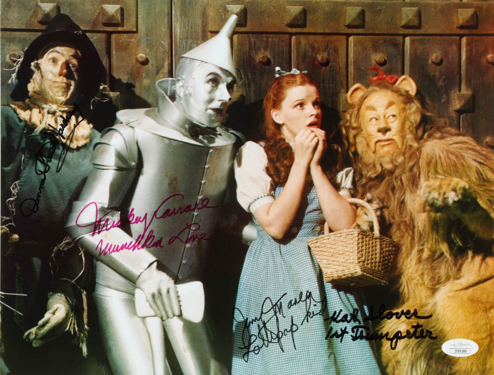 "The Wizard of Oz" 11x14 Photo Cast-Signed by (4) with Karl Slover ...