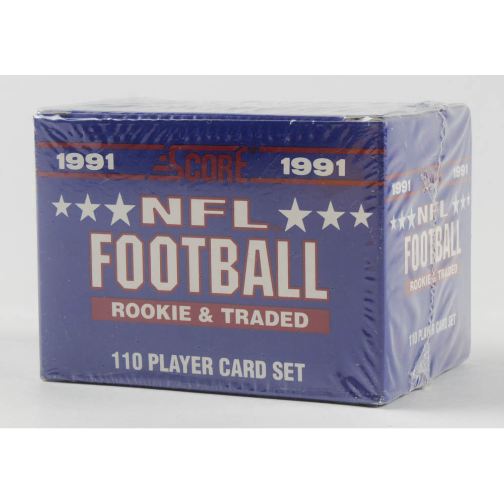 1991 Score NFL Football Rookie and Traded Complete Set of (110) Football Cards | Pristine Auction