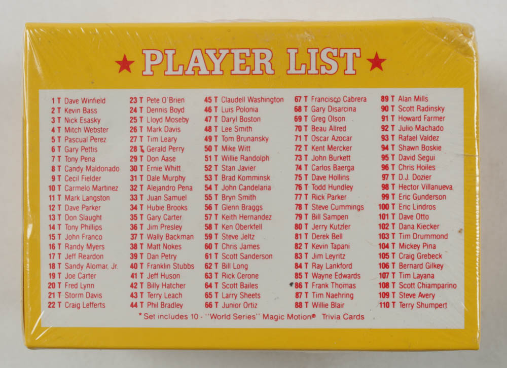 1990 Score Complete Rookie & Traded Set of (110) Baseball Cards | Pristine Auction