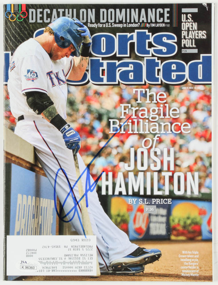 Josh Hamilton Signed 2012 "Sports Illustrated" Magazine (JSA COA ...