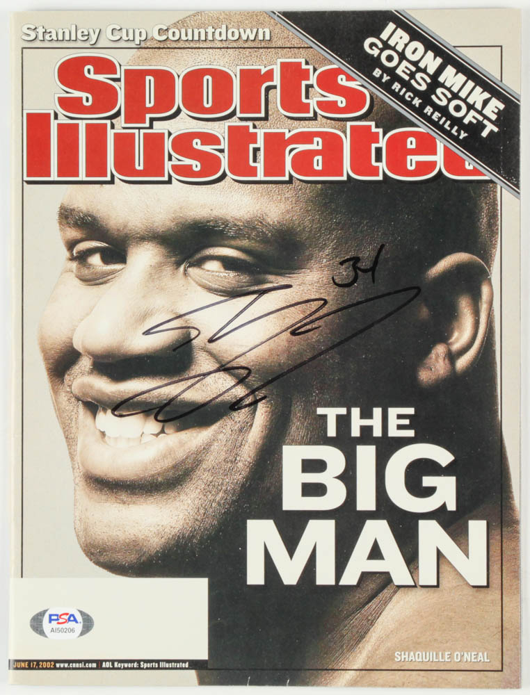 Shaquille O'Neal Signed 2002 "Sports Illustrated" Magazine (PSA COA) | Pristine Auction