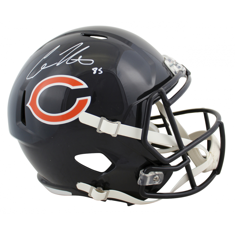 Cole Kmet Signed Bears Full-Size Speed Helmet (Beckett COA) | Pristine ...