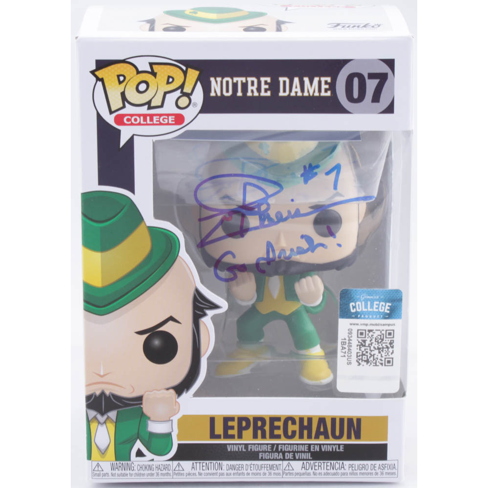 Joe Theimann Signed Notre Dame Fighting Irish #7 Leprecaun Funko Pop ...