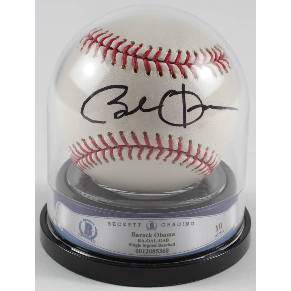 Barack Obama Signed OML Baseball (BGS Encapsulated) | Pristine Auction